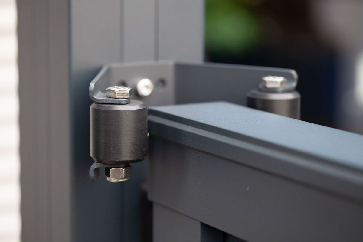 Alu-Schiebetor VIDUAL slide line 100 | 5400 mm | 1800 mm | 18 mm | 100 x 20 mm ...