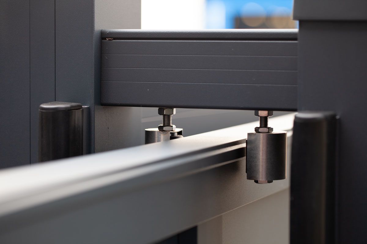 Alu-Schiebetor VIDUAL slide line 100 | 3700 mm | 1400 mm | 18 mm | 100 ...